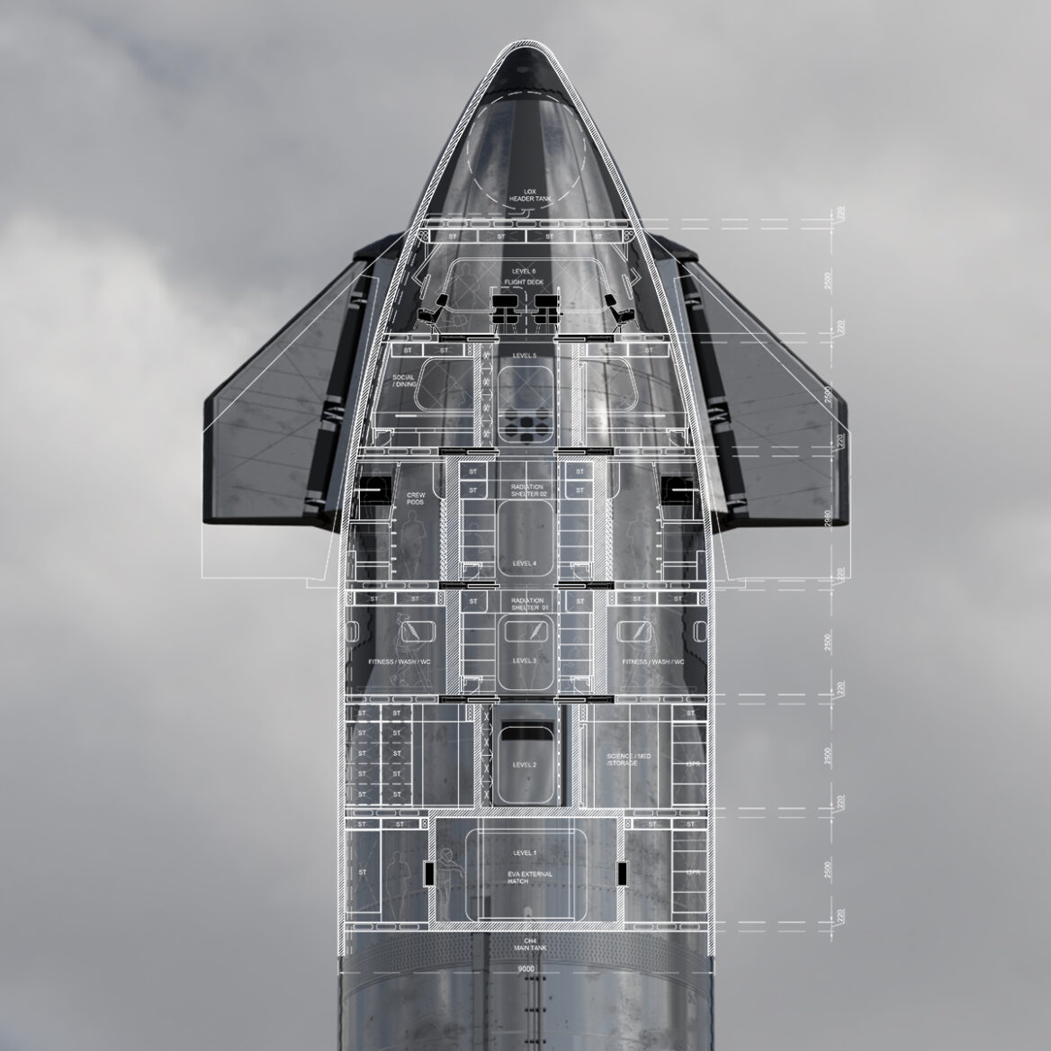 Starship Interior Concept - Design for Space